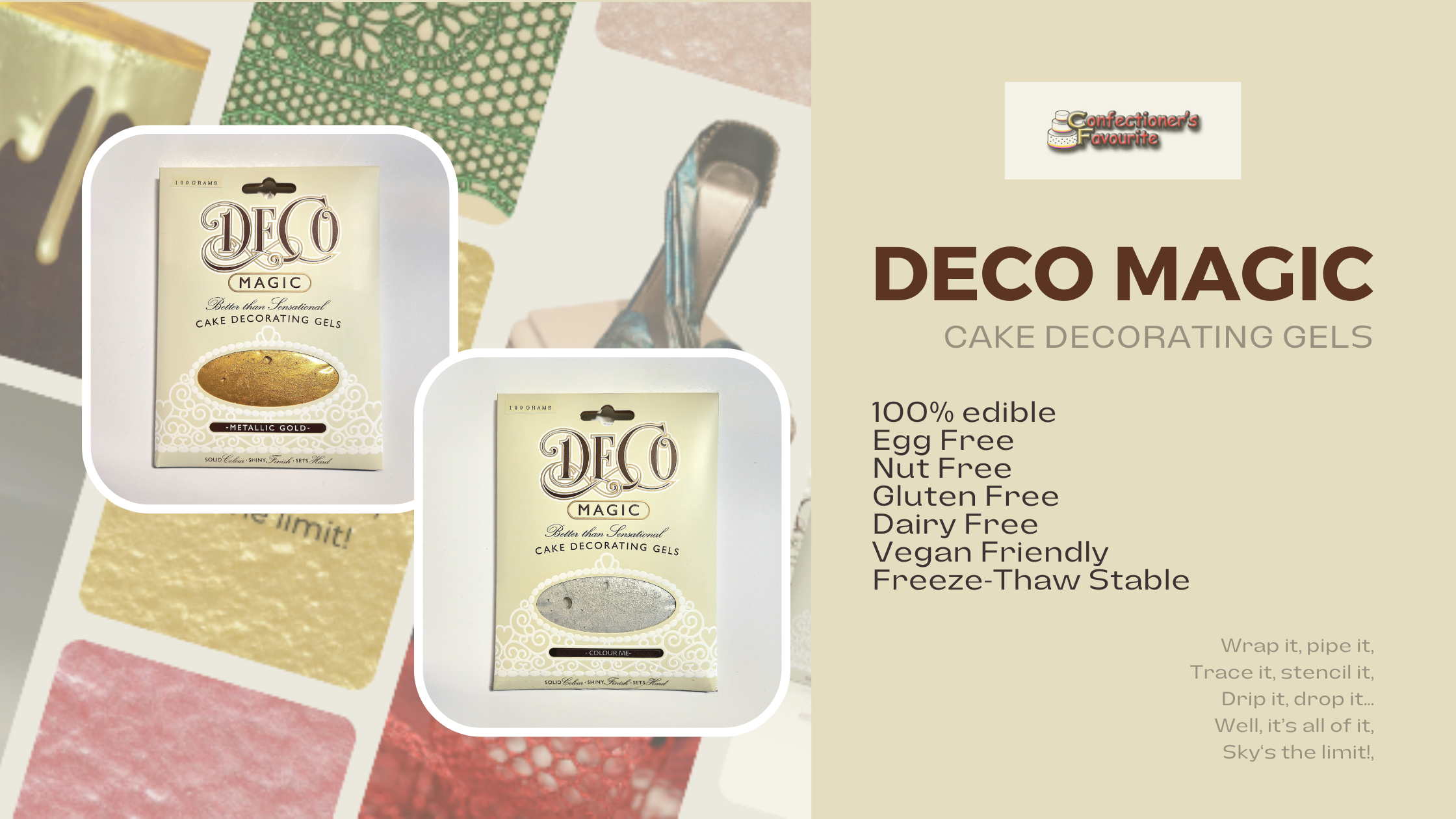 Wholesale cake ingredients, packaging and accessories | Confectioner's ...